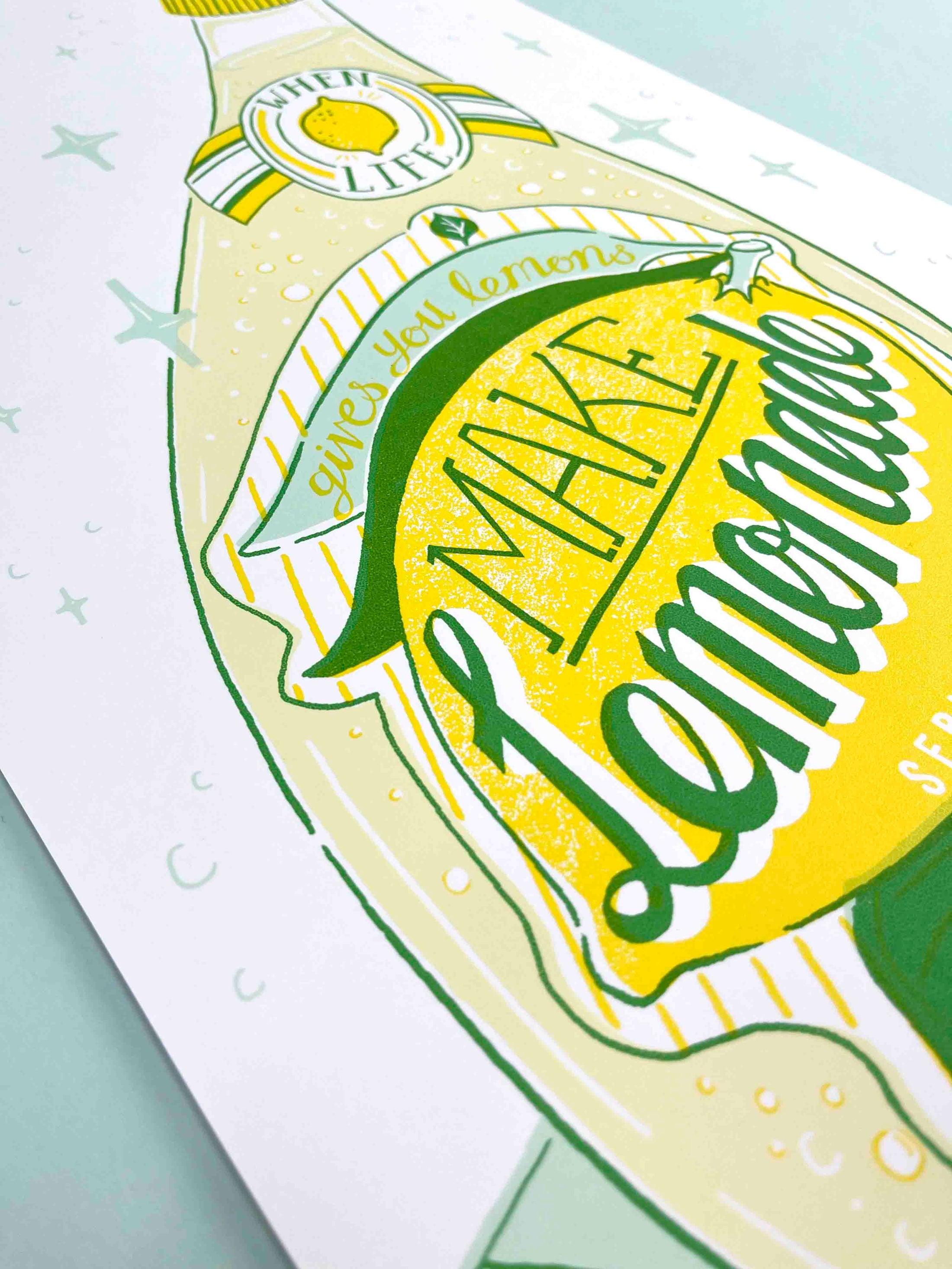 A2 slim Make Lemonade – Jacqueline Colley Illustration