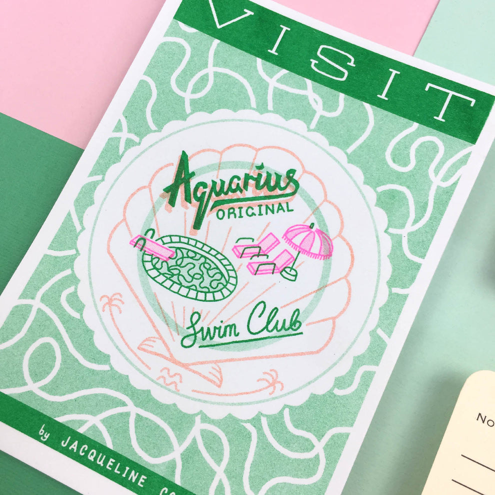 A6 Aquarius Zodiac – Jacqueline Colley Illustration